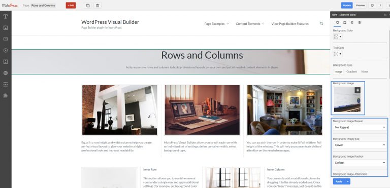 A Brief Guide to Style Rows and Columns with MotoPress Visual Editor ...