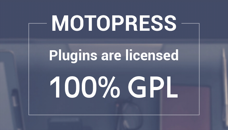 MotoPress Plugins are Licensed 100% GPL - MotoPress