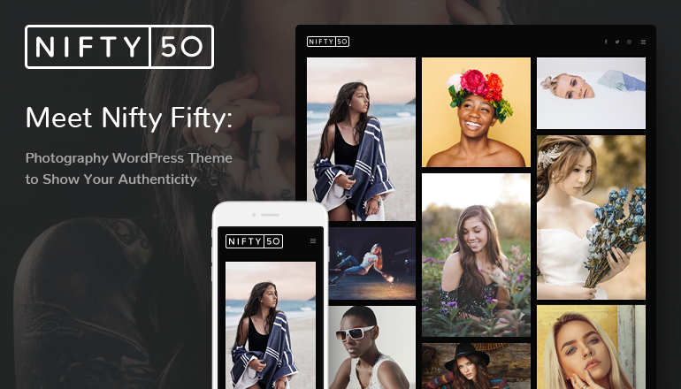 Nifty Fifty: New Gorgeous and Lightweight WordPress Photography Theme ...