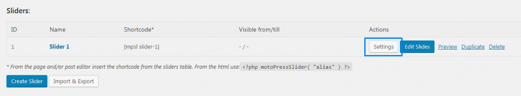 Adjust Slider for Mobile Devices - Responsive Settings - MotoPress