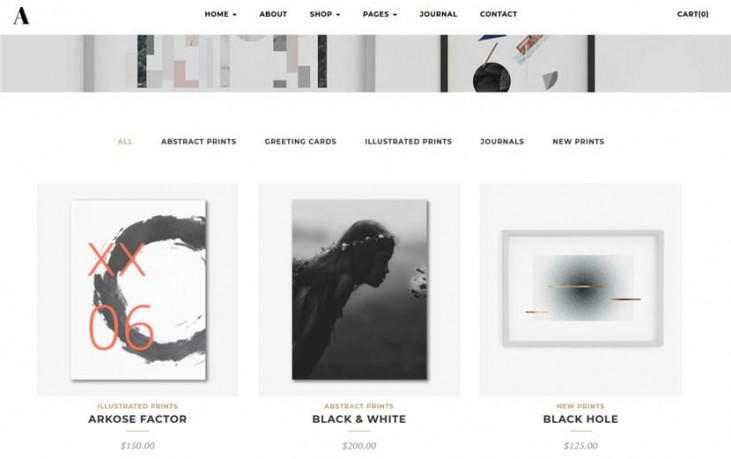 WordPress WooCommerce Art Themes for Artists, WooCommerce Art Gallery ...