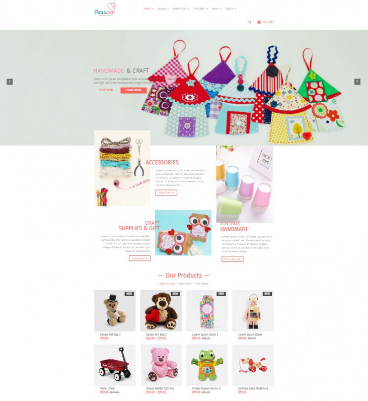 Top Craft and Handmade WordPress Themes to Sell Goods - MotoPress