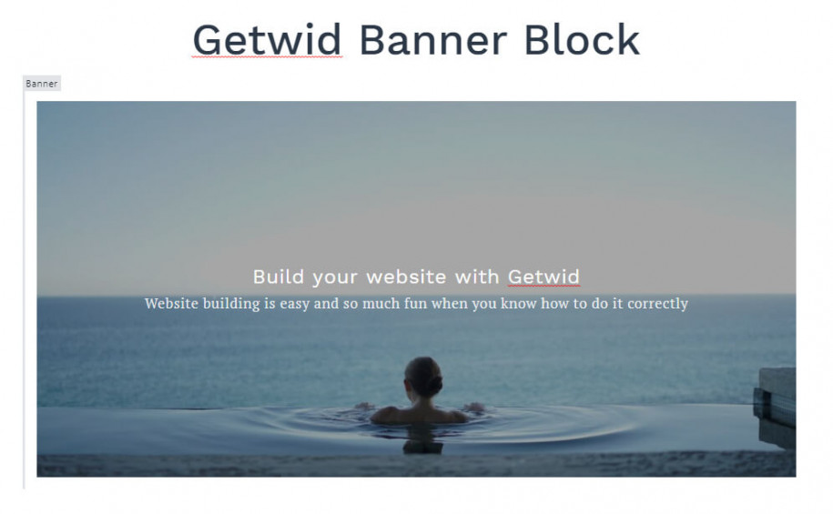 Getwid Blocks: Banner Gutenberg Block - MotoPress