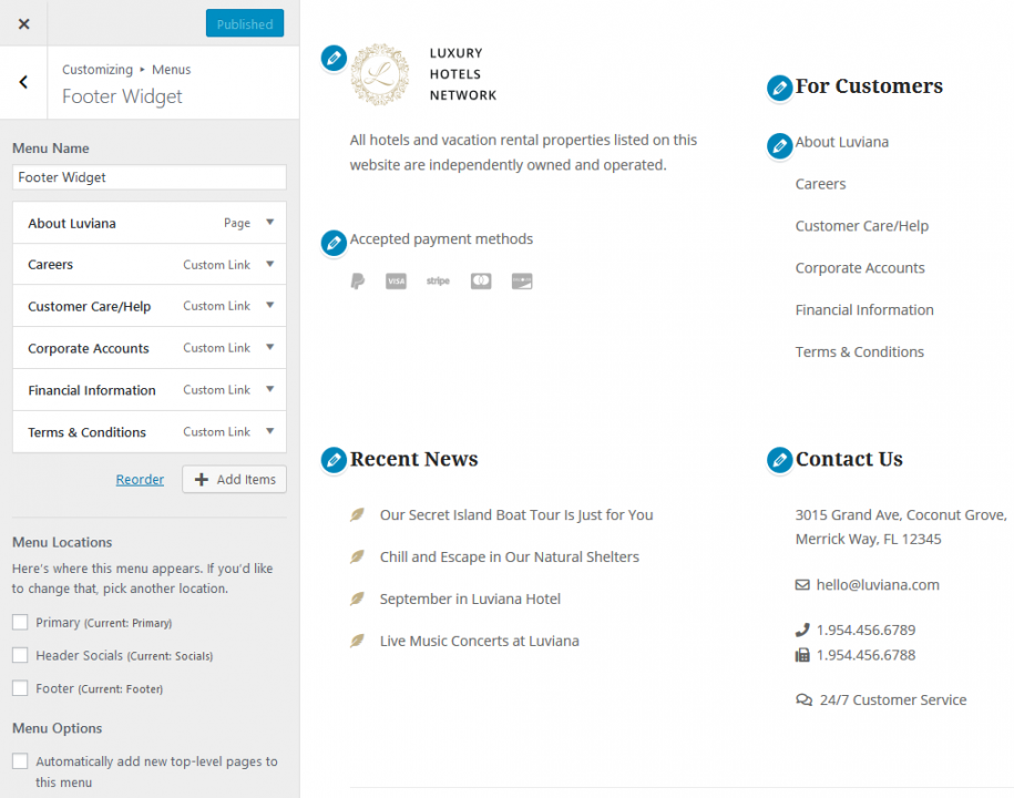 Hotel Booking Template for WordPress: Luviana- MotoPress