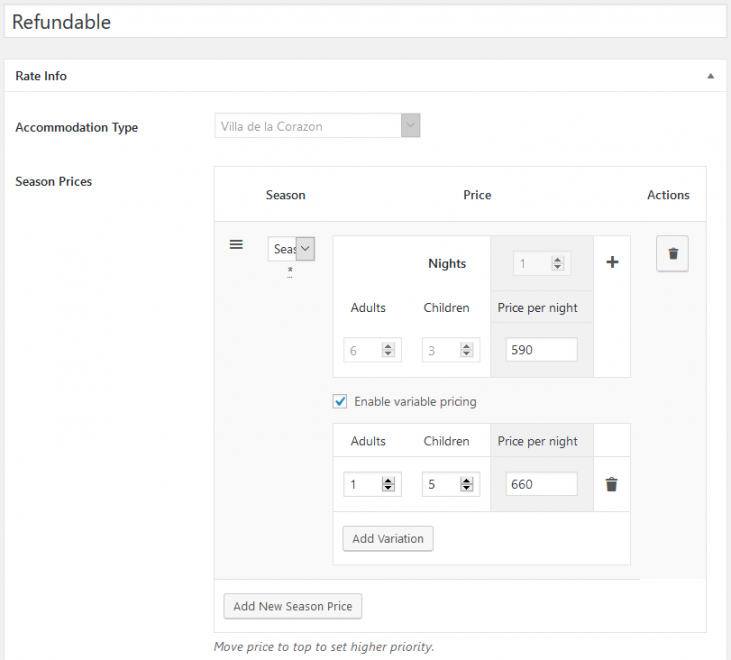 Accommodation Capacity in WP Hotel Booking - MotoPress