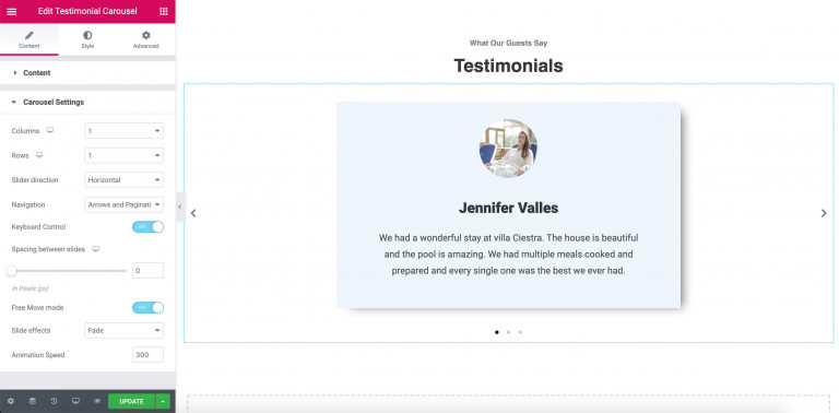 Stratum Widgets: Elementor Testimonial Carousel - MotoPress