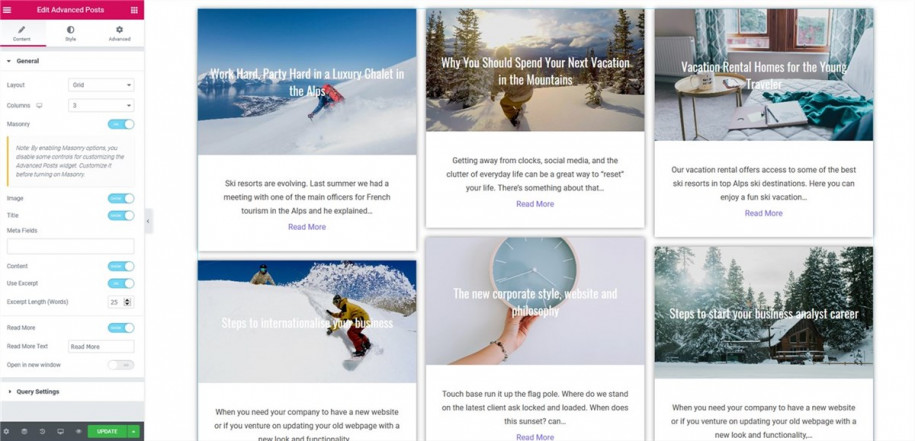 Stratum Advanced Posts Elementor Widget - MotoPress