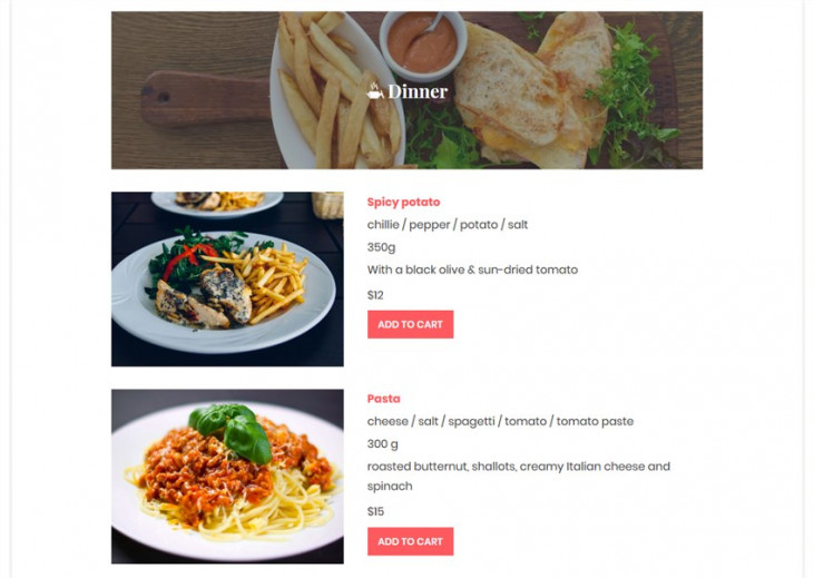Online Food Delivery WordPress Website - MotoPress