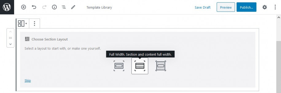 Set Full-width Content Alignment Gutenberg - MotoPress