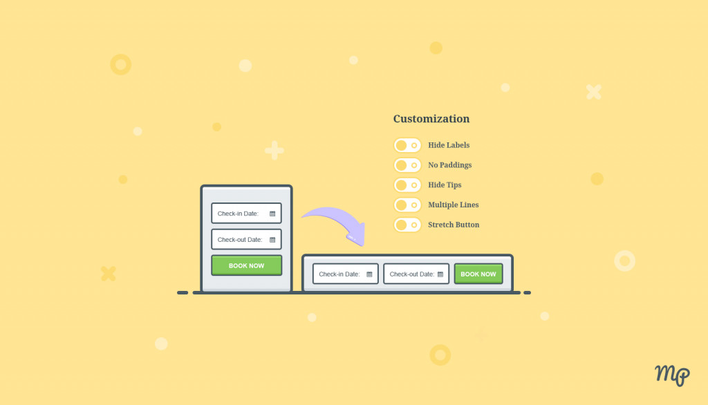 Make Hotel Booking Search Forms Horizontal - MotoPress