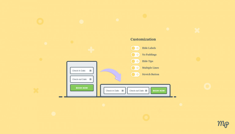 Make Hotel Booking Search Forms Horizontal - MotoPress