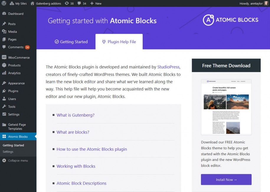 Atomic Blocks vs. Getwid: Gutenberg Addons - MotoPress