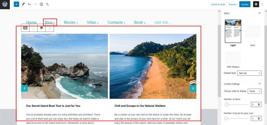 Wordpress Navigation Block For Mega Menus Motopress