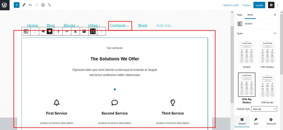 WordPress Navigation Block for Mega Menus - MotoPress