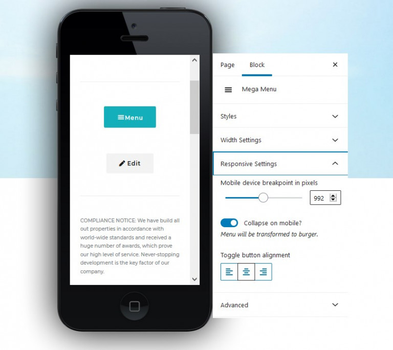 Wordpress Navigation Block For Mega Menus Motopress