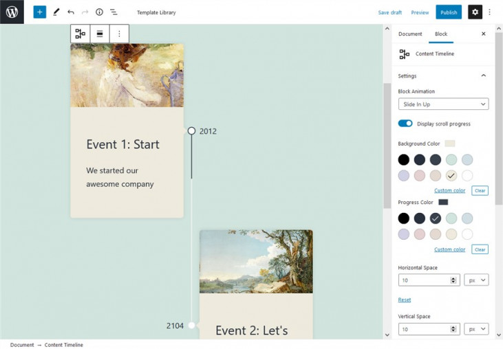Getwid & Twenty Twenty-One Theme Examples - MotoPress