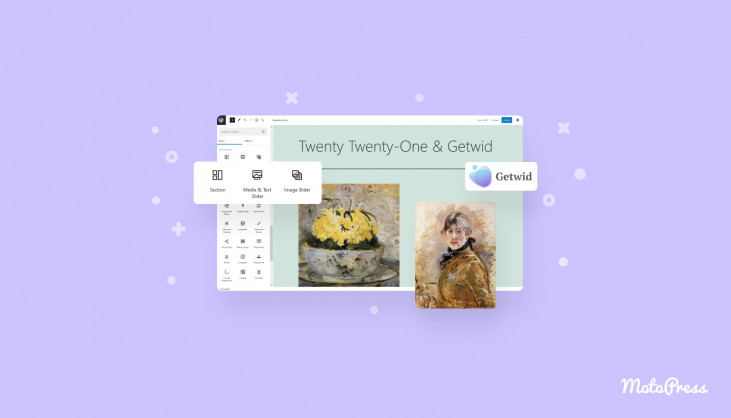 Getwid & Twenty Twenty-One Theme Examples - MotoPress