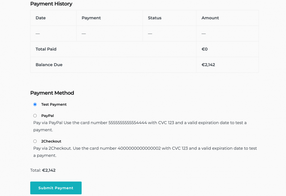 Payment Request - Hotel Booking Addons - MotoPress