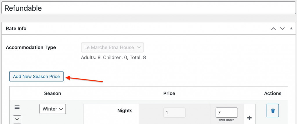 Add Rates - Rates - MotoPress