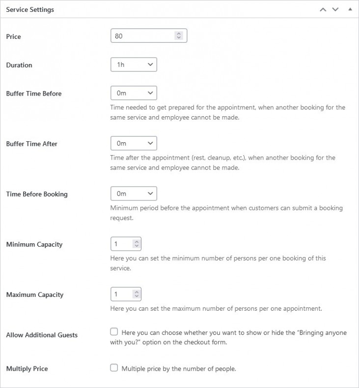 Add services - Services - MotoPress