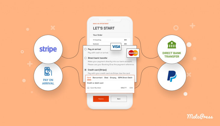 Payment Gateways in Appointment Booking - MotoPress
