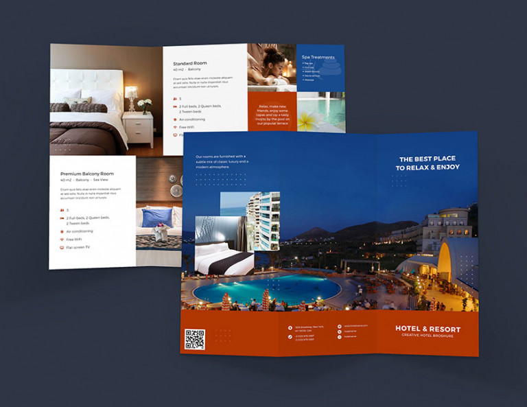 Download Free Hotel Brochure Templates PSD - MotoPress