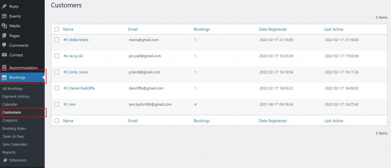Customer Accounts in Hotel Booking 4.2.0 - MotoPress