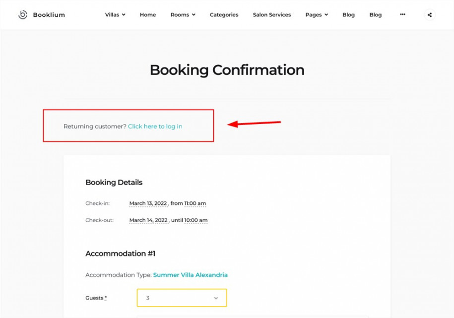 Customer Accounts in Hotel Booking 4.2.0 - MotoPress