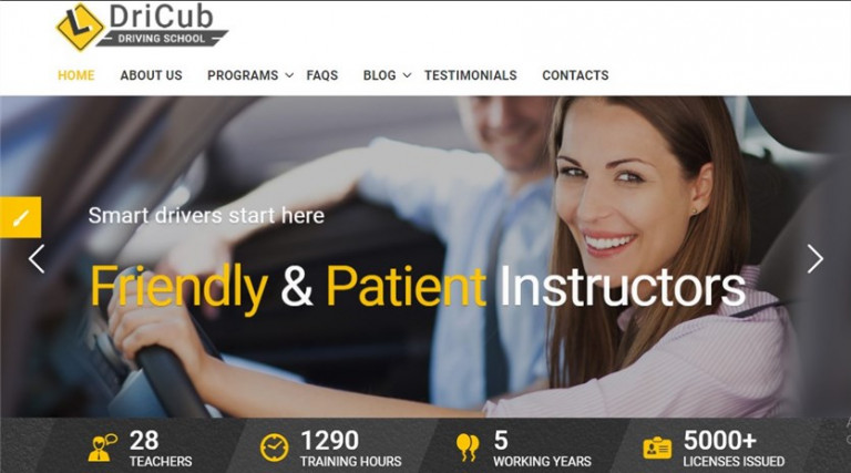 Driving School WordPress Themes to Promote your Business - MotoPress