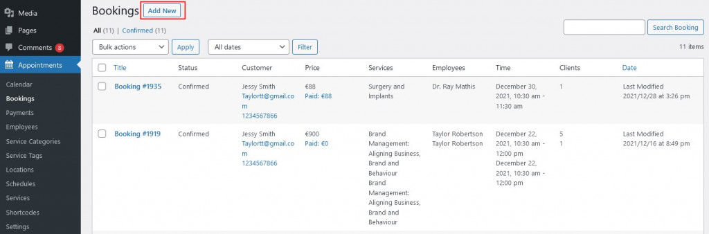 Online Booking System for Massage Therapist - MotoPress