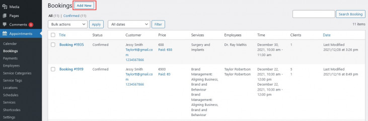 Online Booking System for Massage Therapist - MotoPress