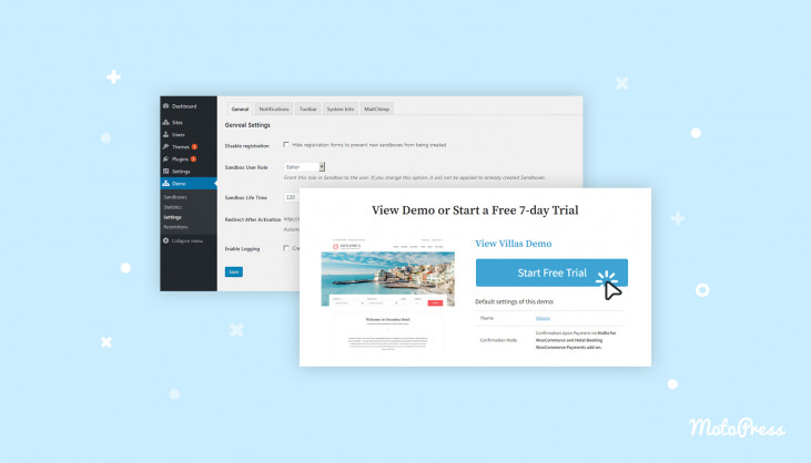 Demo Builder for WordPress Products: How to Build a Demo - MotoPress