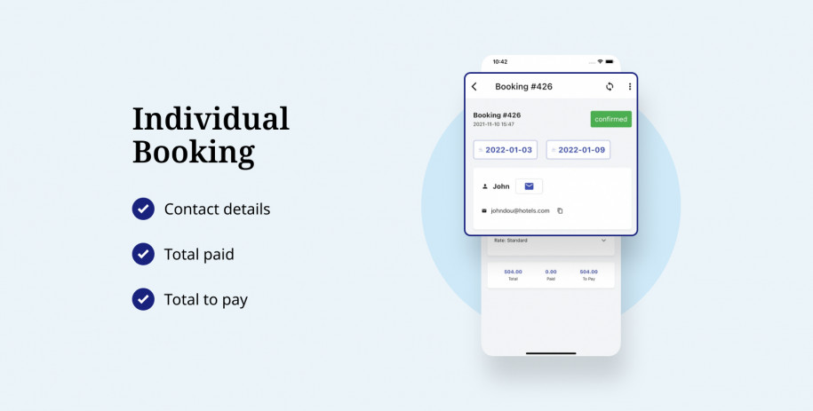 Hotel Booking Mobile App: Bookings on Phone - MotoPress