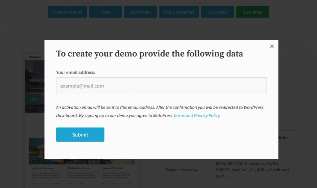 Demo Builder for WordPress Products: How to Build a Demo - MotoPress