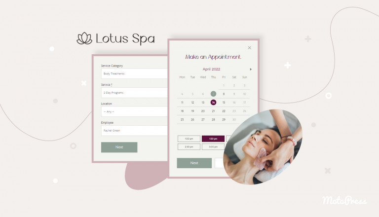 Online Booking System for Massage Therapist - MotoPress