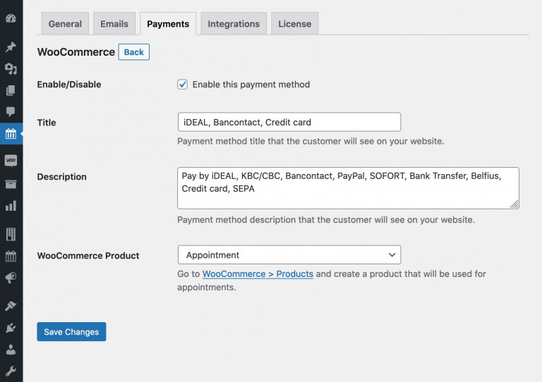 WP Plugin for WooCommerce Appointment Bookings - MotoPress