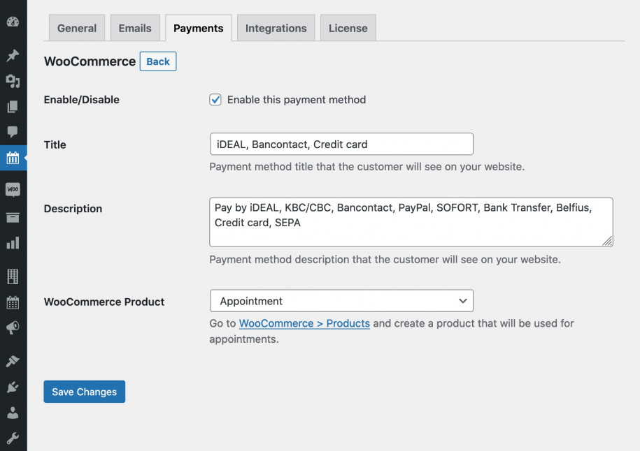 WP Plugin for WooCommerce Appointment Bookings - MotoPress