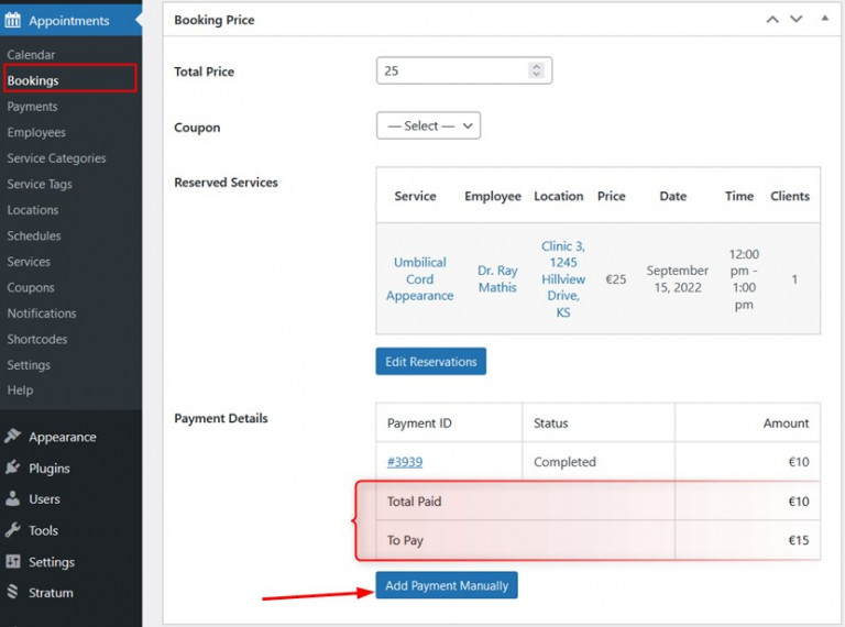 Appointment Bookings: Allow Clients to Pay a Deposit - MotoPress