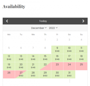 How to Display Prices in Hotel Booking Availability Calendar - MotoPress