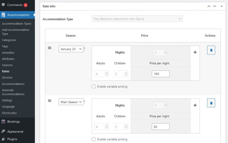 How to Display Prices in Hotel Booking Availability Calendar - MotoPress