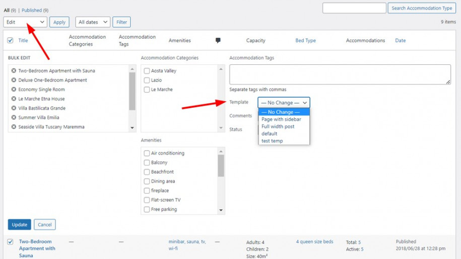 Edit Individual Accommodation Pages with Hotel Booking Styles Add-on ...