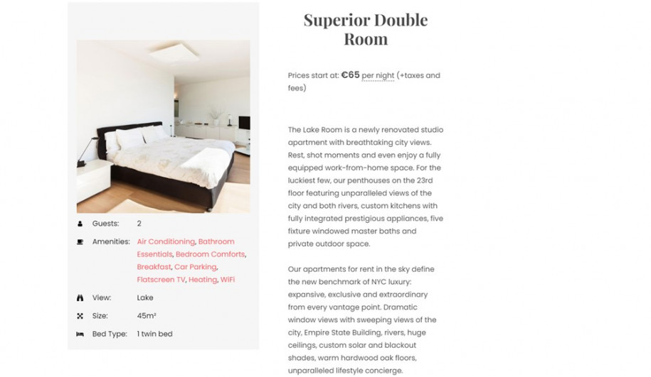 Edit Individual Accommodation Pages with Hotel Booking Styles Add-on ...