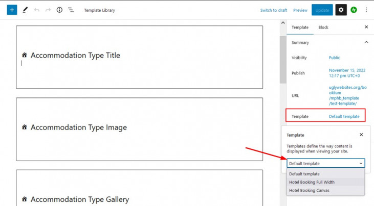 Edit Individual Accommodation Pages with Hotel Booking Styles Add-on ...