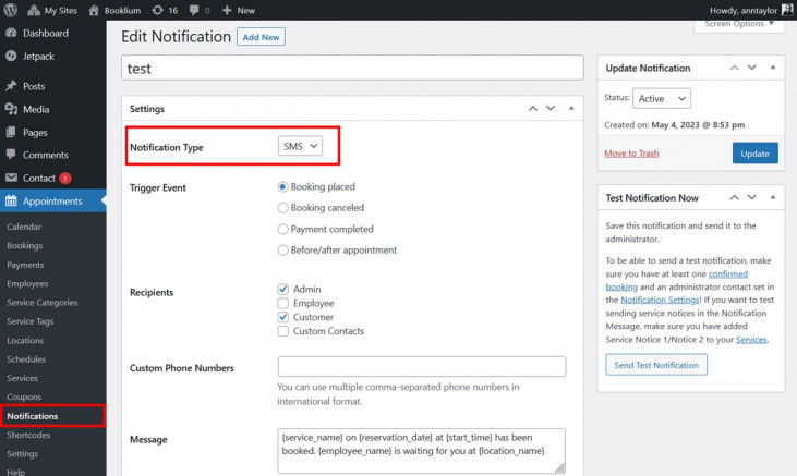 Meet SMS Appointment Notifications with the New Twilio Addon! - MotoPress