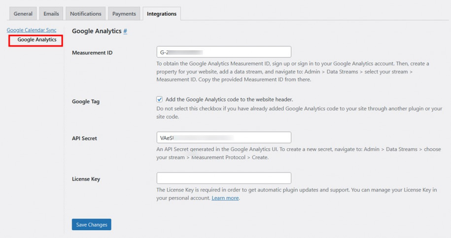 WordPress Google Analytics Plugin for Appointment Scheduling - MotoPress
