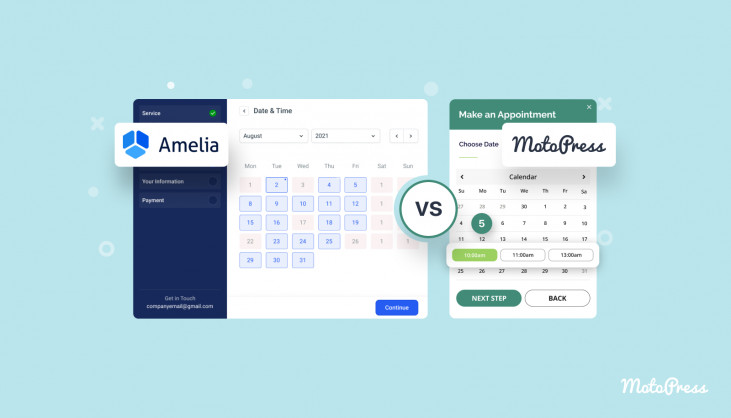 Amelia WP Plugin Comparison vs. Appointment Booking (Free & Paid Version) - MotoPress