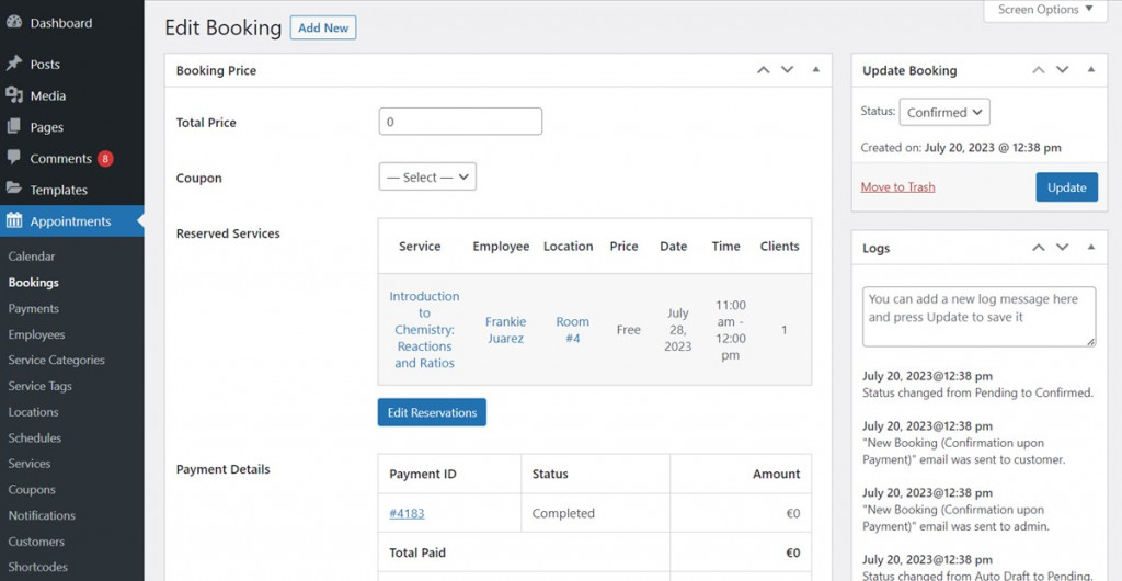 Amelia WP Plugin Comparison vs. Appointment Booking (Free & Paid ...