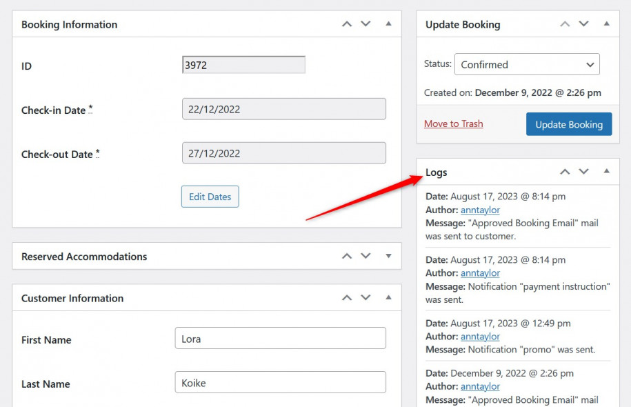 Add Bookings with Pending Status from Backend & Send Notifications ...