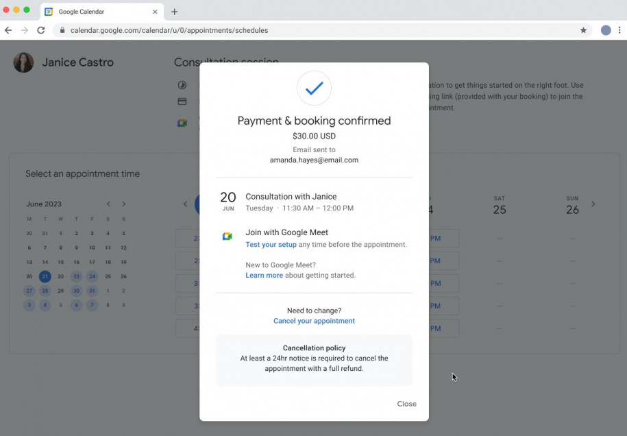 How to Use Google Calendar for Booking Appointments - MotoPress