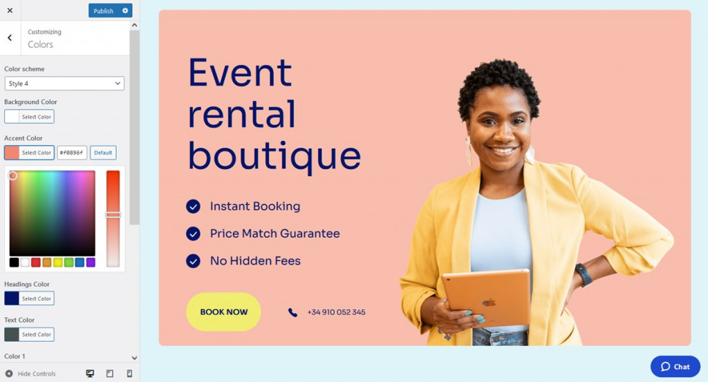 Best Rental WordPress Theme for Equipment: 5 Sites in One, Booking ...